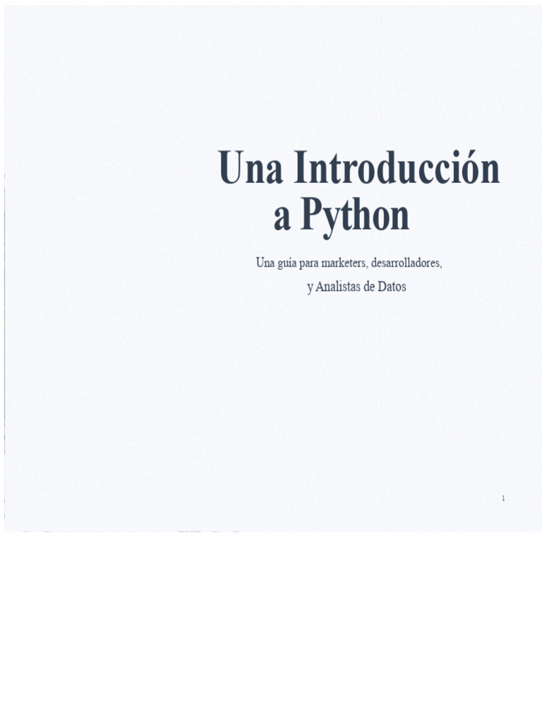 Introducción a Python | PDF | Python (lenguaje de programación) | Objeto (informática)