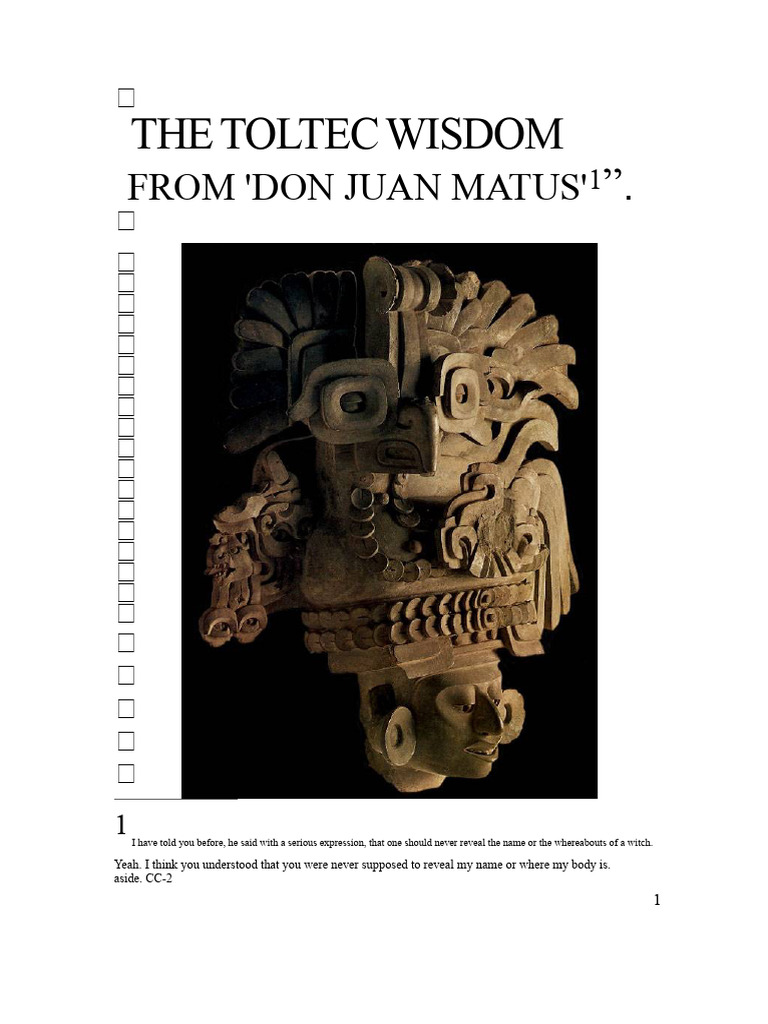 The Toltec Wisdom of Don Juan Matus | PDF