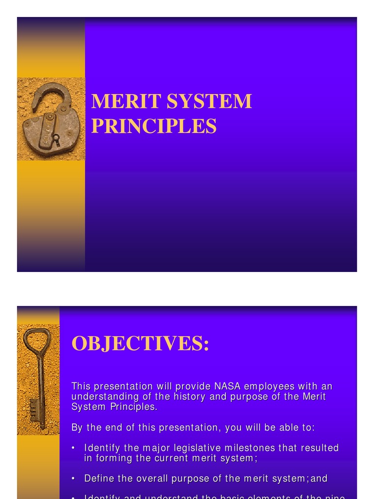 Nine Merit Principles | PDF | Employment | United States Federal Civil ...