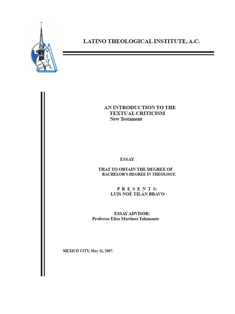 Example of Cover Page For Essay 2017 | PDF
