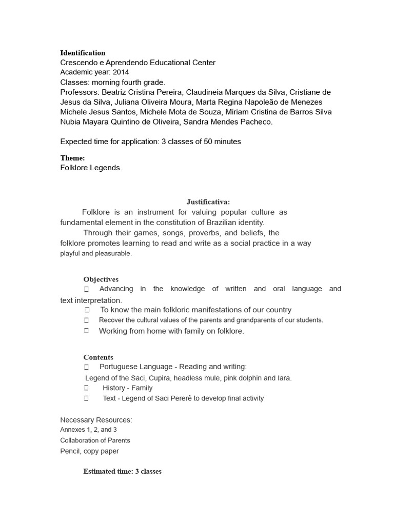 Ready Lesson Plan | PDF | Oral Tradition | Folklore