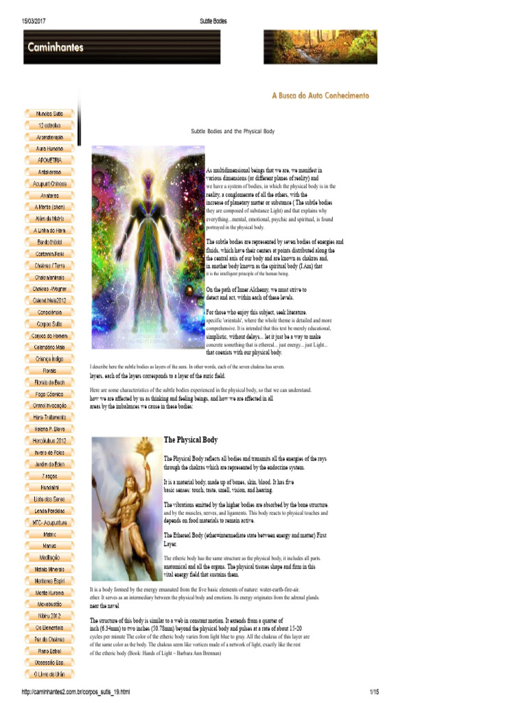 Article - Subtle Bodies | PDF | Chakra | Astral Projection