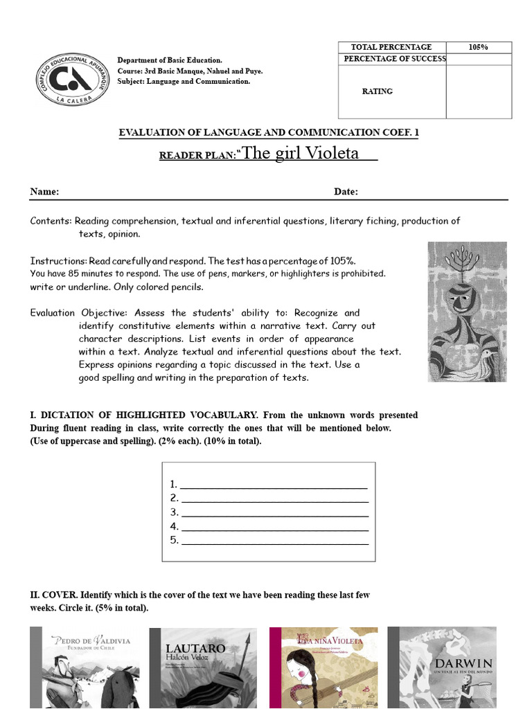 Reading Plan The Purple Girl | PDF | Reading Comprehension | Human ...