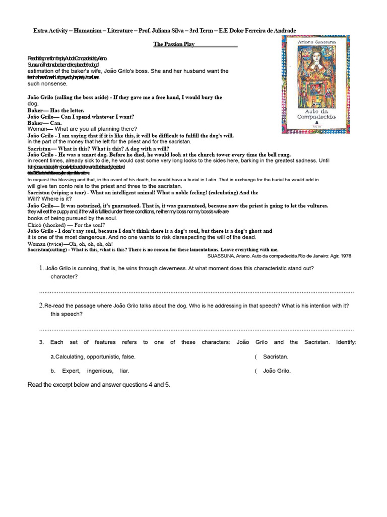 Humanism - Introduction To Text - The Assumption of The Compassionate ...