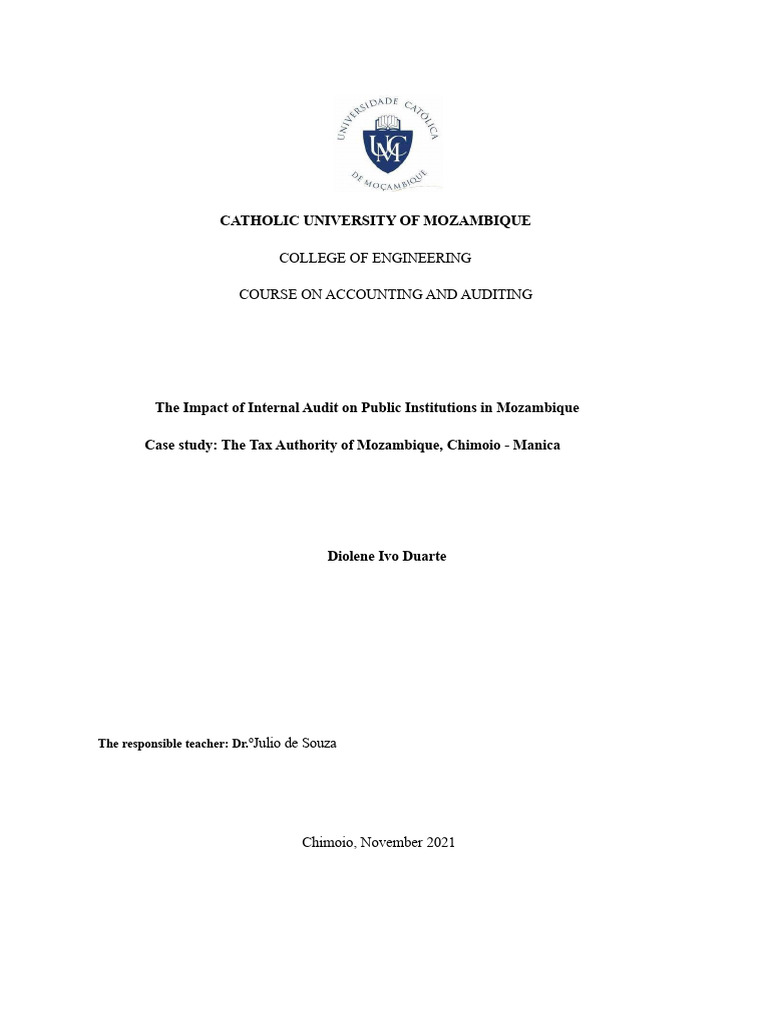 Final Monograph Project | PDF | Internal Audit | Audit