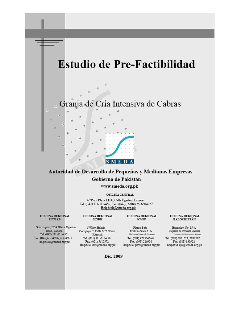 Granja Intensiva de Cría de Cabras SMEDA | PDF | Ganado | Agricultura