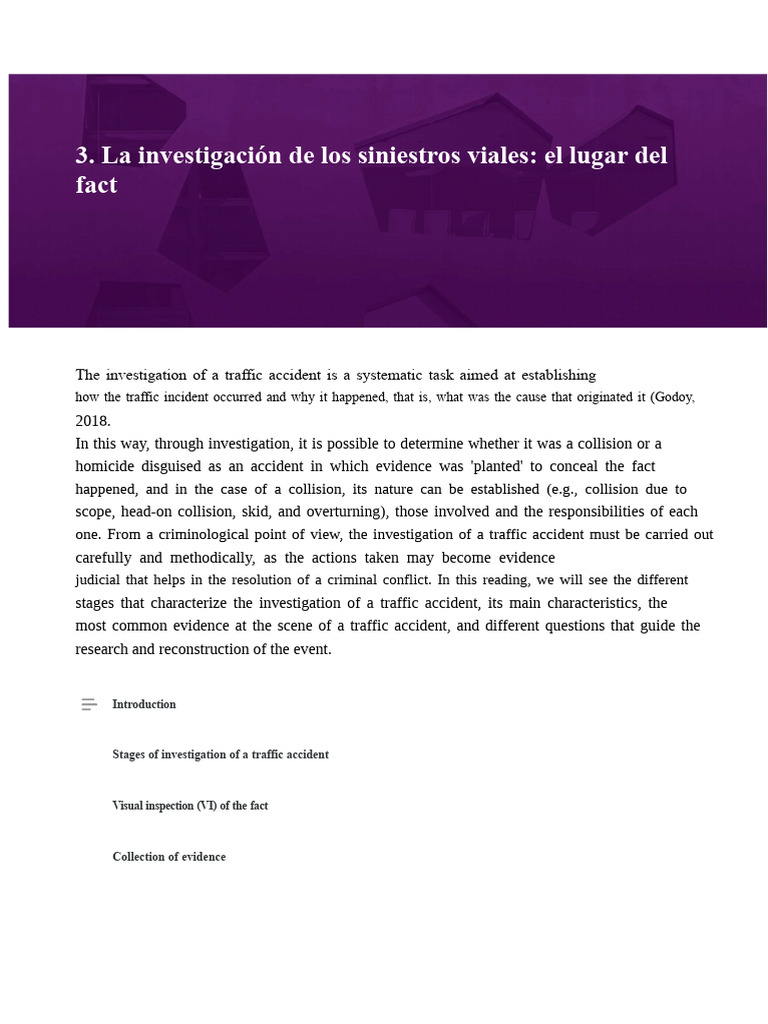 Traffic Accident Investigation Methods | PDF