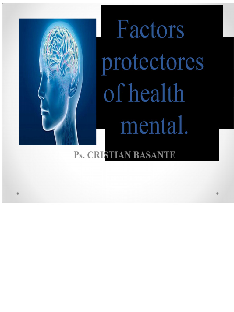 Protective Factors of Mental Health | PDF | Well Being | Mental Health
