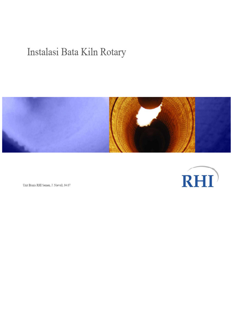 Panduan Instalasi Bata Kiln Rotary | PDF