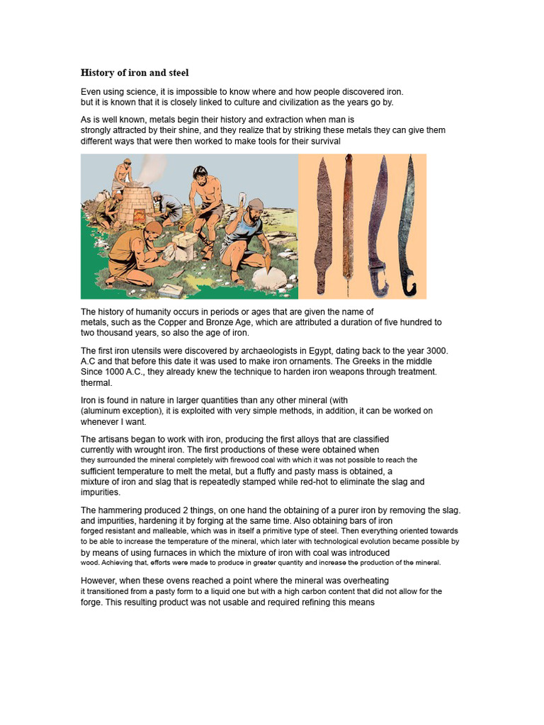 History of Iron | PDF | Iron | Steel