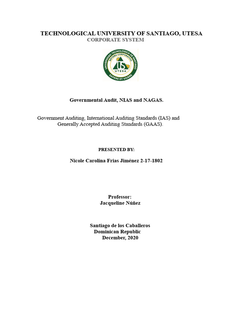 Government Auditing Standards and Practices | PDF | Audit | Internal ...