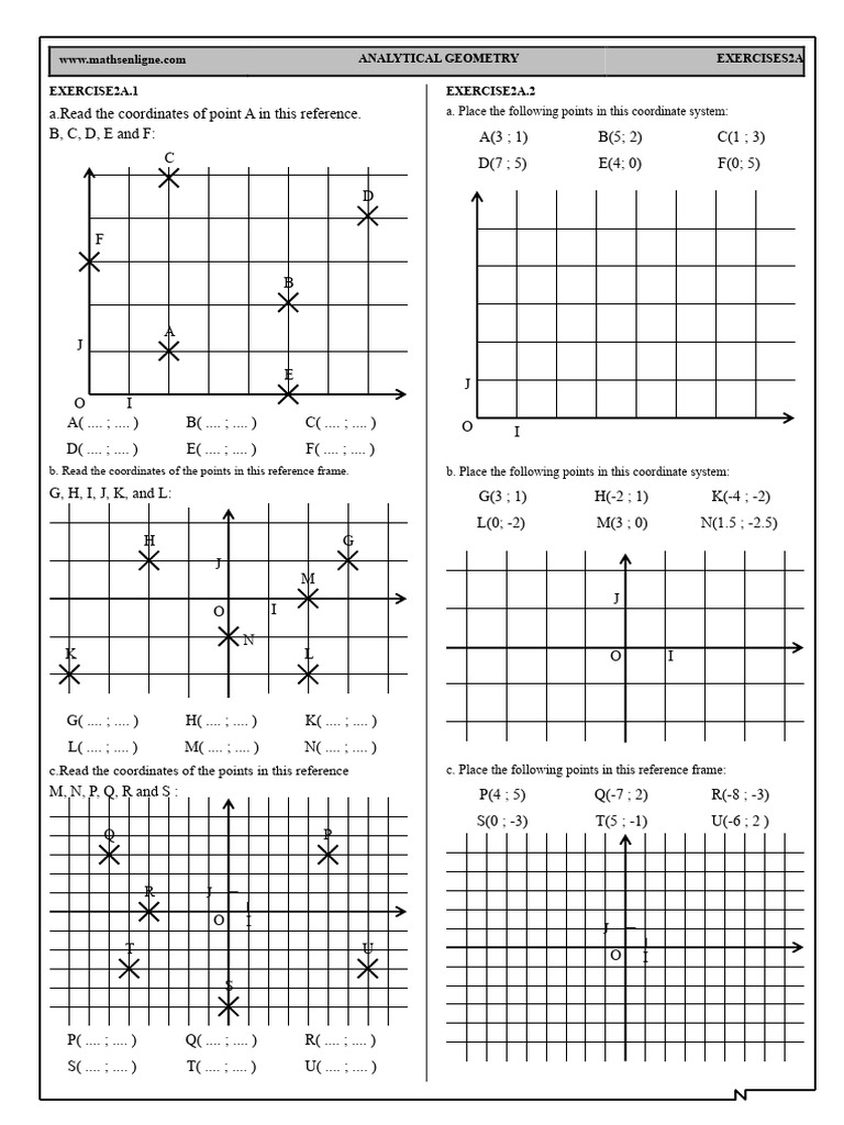 Chapter 3 - Exercise 2A - Locating A Point in The Plane - SOLUTION ...