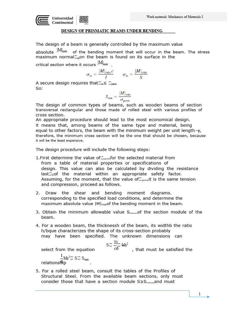 13. Design of Prismatic Beams | PDF | Beam (Structure) | Bending