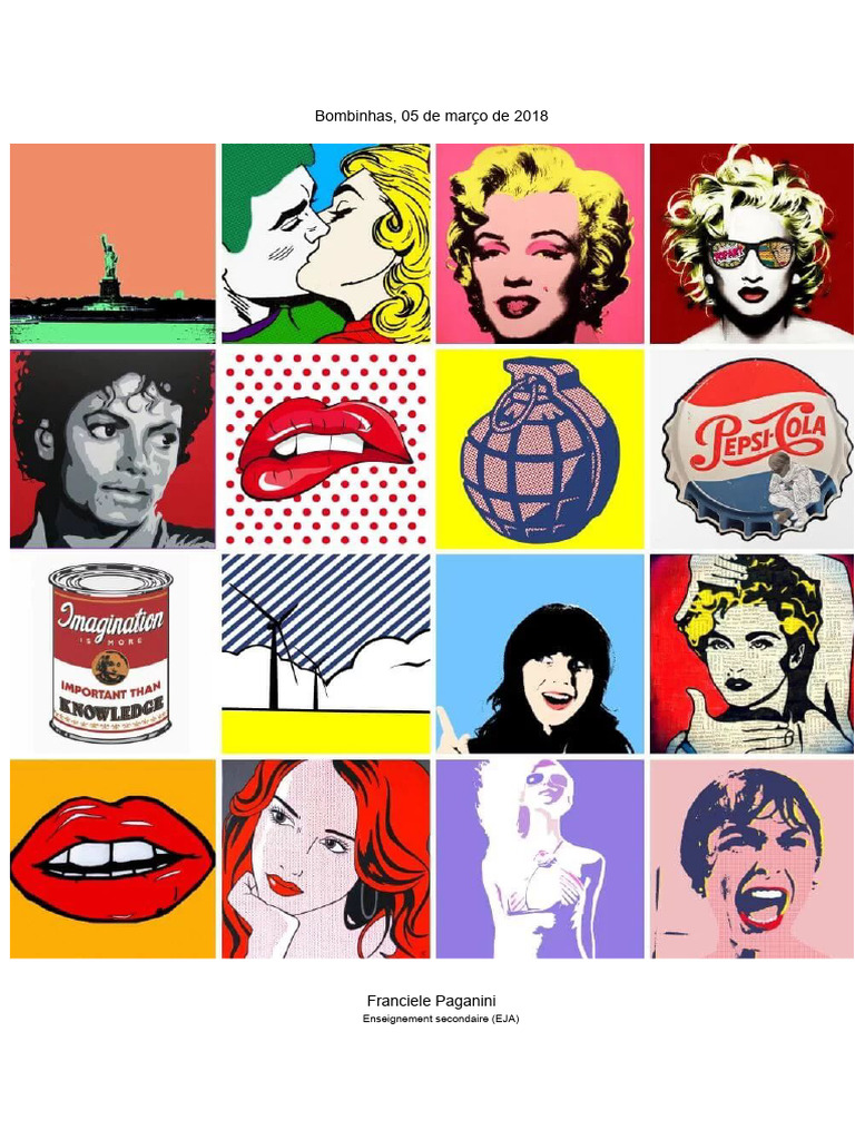Introduction au Pop Art : Histoire et Artistes | PDF | Enseignement des ...