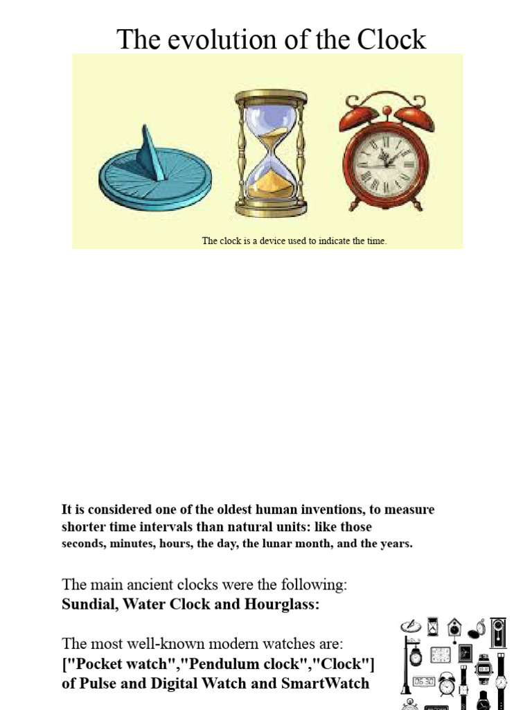 History of Clock Evolution and Types | PDF