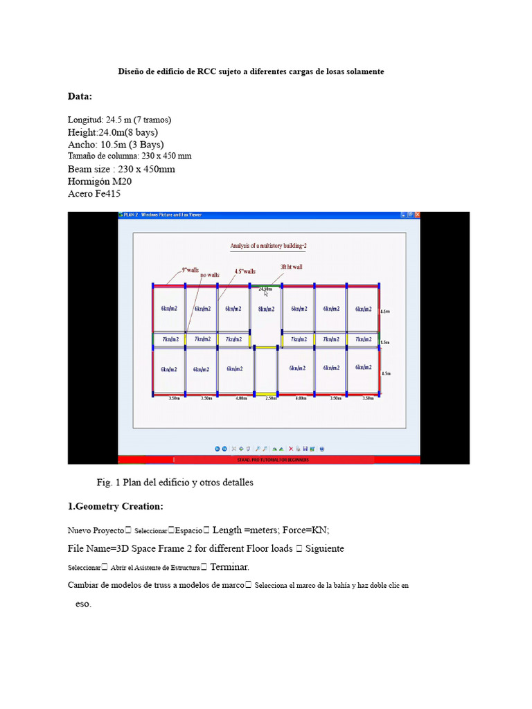 Diseño de Edificio RCC con Cargas de Losas | PDF | Ingeniería ...