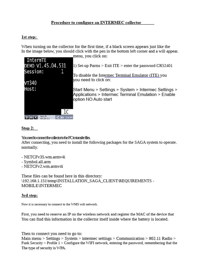 Intermec Collector Configuration Guide | PDF | Barcode | Wi Fi