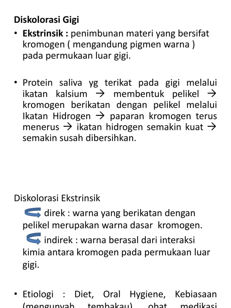 Mekanisme Diskolorasi | PDF | Kesehatan Holistik