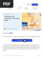 Empty Chair Technique Worksheet | PDF