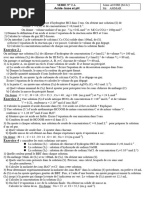 Devoir Corrigé de Contrôle N°2 - Sciences physiques - 3ème Math (2014-2015) Mr RAMZI REBAI | PDF