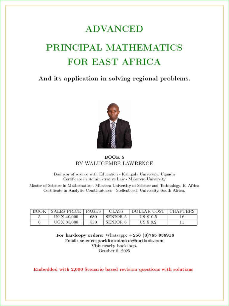 Advanced Mathematics for East Africa | PDF | Trigonometric Functions ...