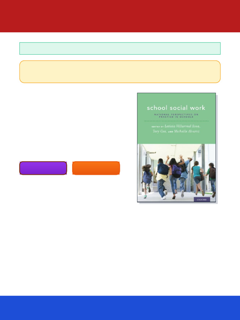 School social work : national perspectives on practice in schools 1st ...