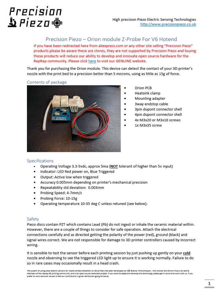 Piezo Sensor | PDF | Electrical Connector | Piezoelectricity