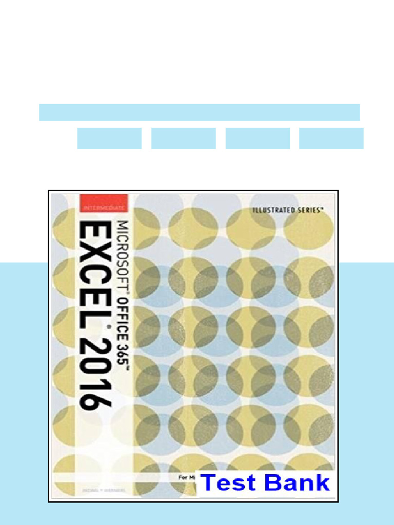 Illustrated Microsoft Office 365 and Excel 2016 Intermediate 1st ...