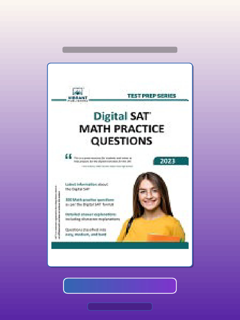 Test Bank of Digital SAT Math Practice Questions Vibrant Publishers ...