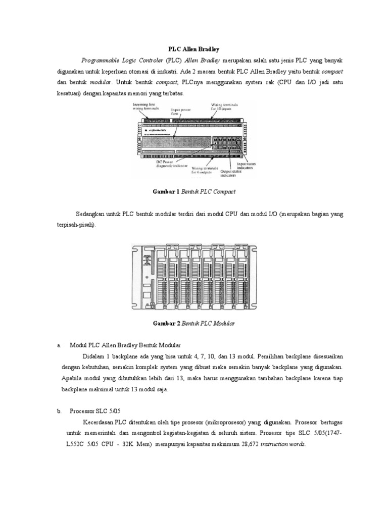 Panduan PLC Allen Bradley Modular | PDF