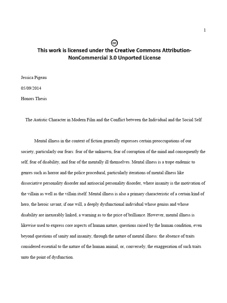 Autistic Characters in Modern Film Analysis | PDF | Autism | Mental ...