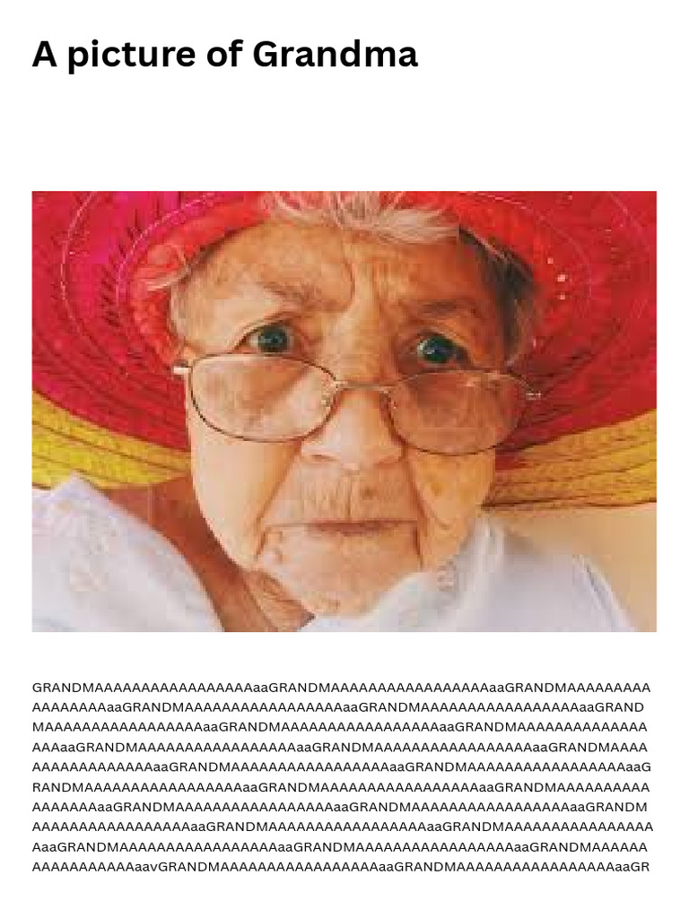 A Picture of Grandma | PDF