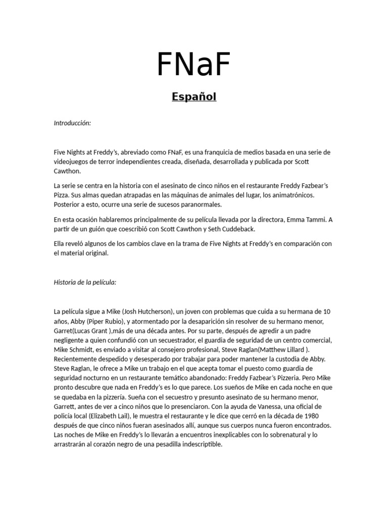 FNaF | PDF