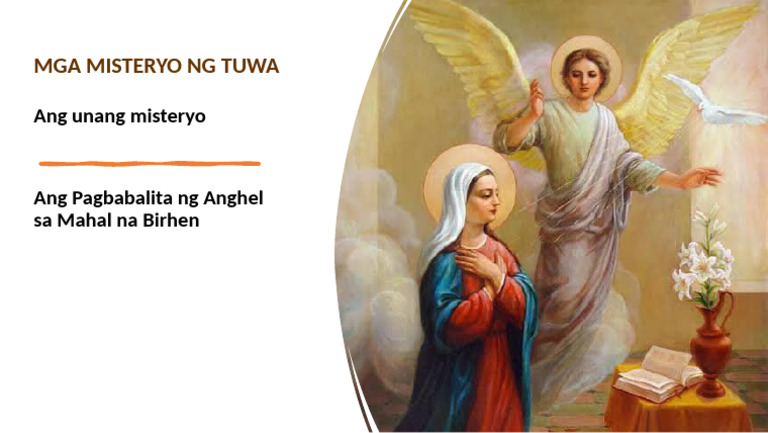 Unang Misteryo NG Tuwa | PDF