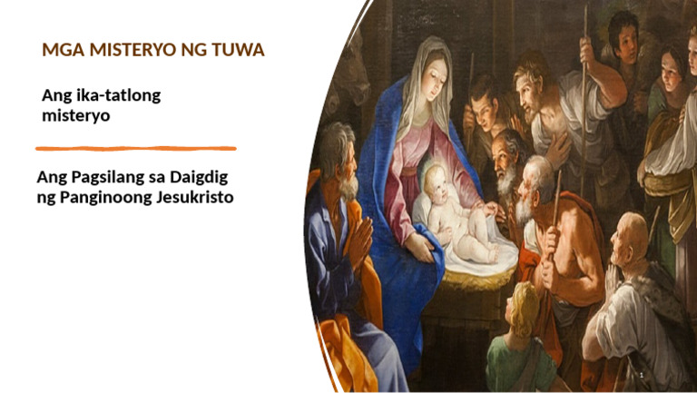 Ika-Tatlong Misteryo Ng Tuwa | PDF