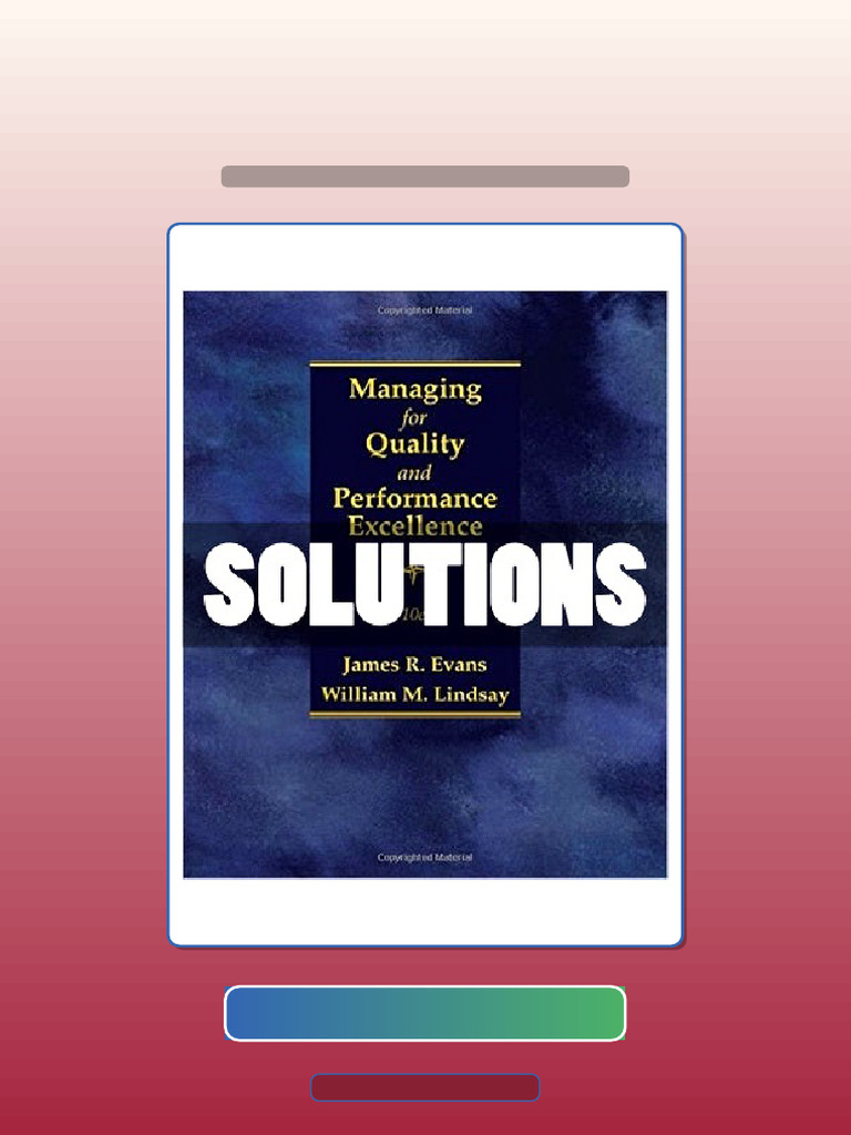 Managing for Quality and Performance Excellence 10 Ed Evans eBook and ...