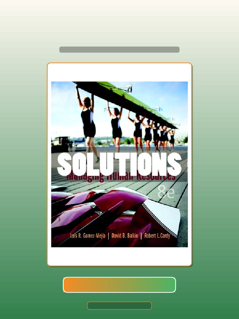 Managing Human Resources 8 Ed GomezMejia eBook and TestBank Bundle Exam ...