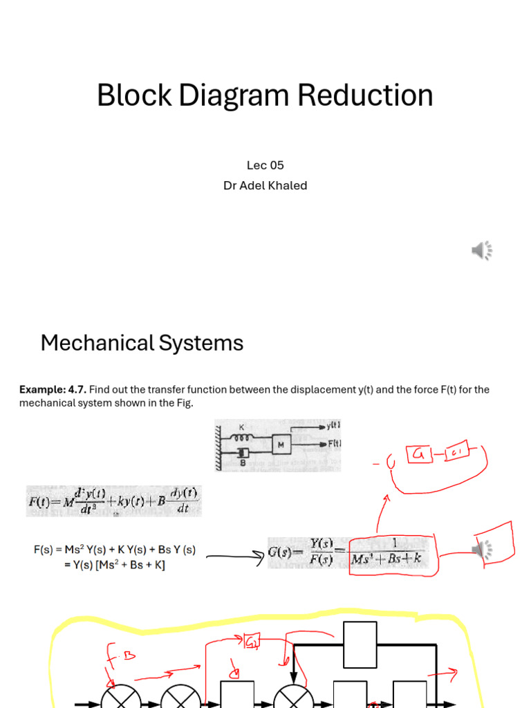 Lec 05 Block Diagram Reduction | PDF | Applied Mathematics | Control Theory