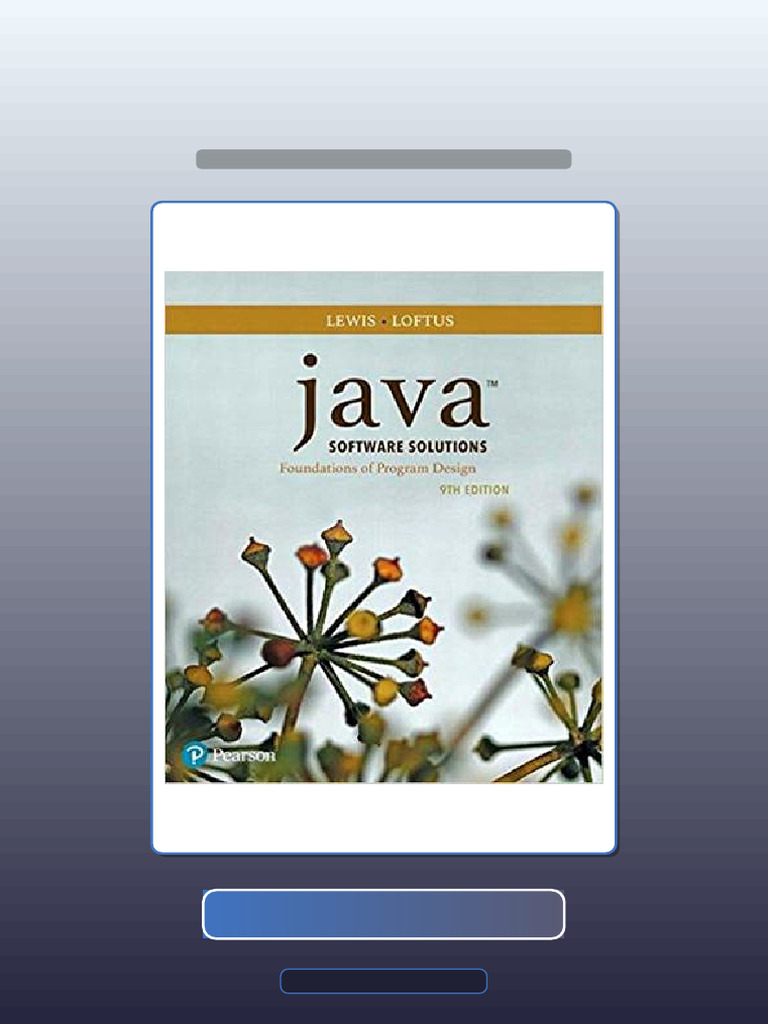 Test Bank for Java Software Solutions 9th Edition John Lewis | PDF ...