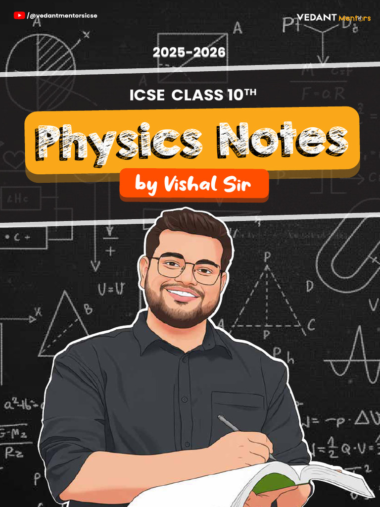 ICSE Class 10 Physics: Refraction Notes | PDF | Refraction | Refractive ...
