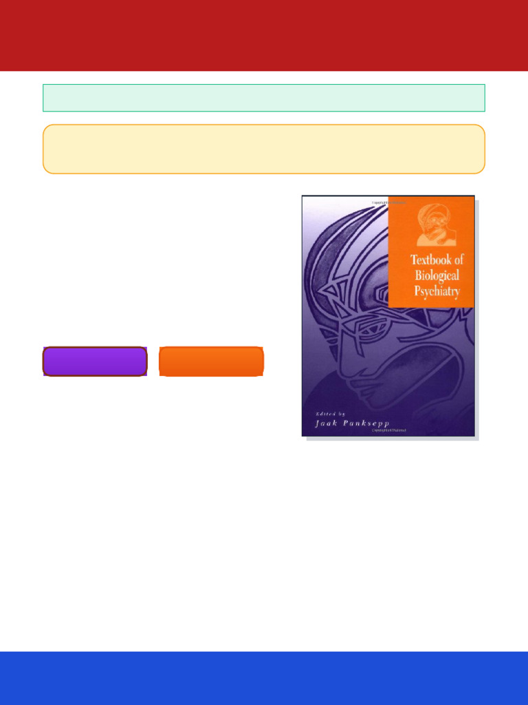 Textbook of Biological Psychiatry 1st Edition Jaak Panksepp ebook ...
