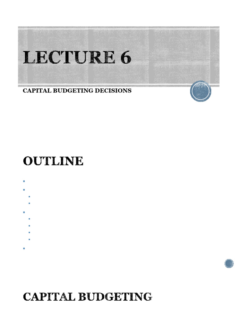 Capital Budgeting Techniques Explained | PDF | Net Present Value ...