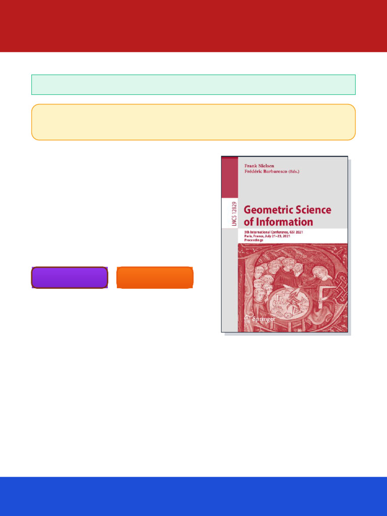 Geometric Science of Information 5th International Conference GSI 2021 ...