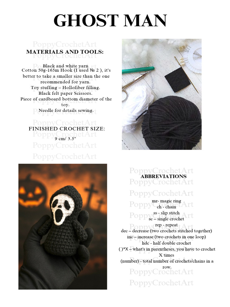 Ghost Man | PDF | Crochet | Figured Fabrics