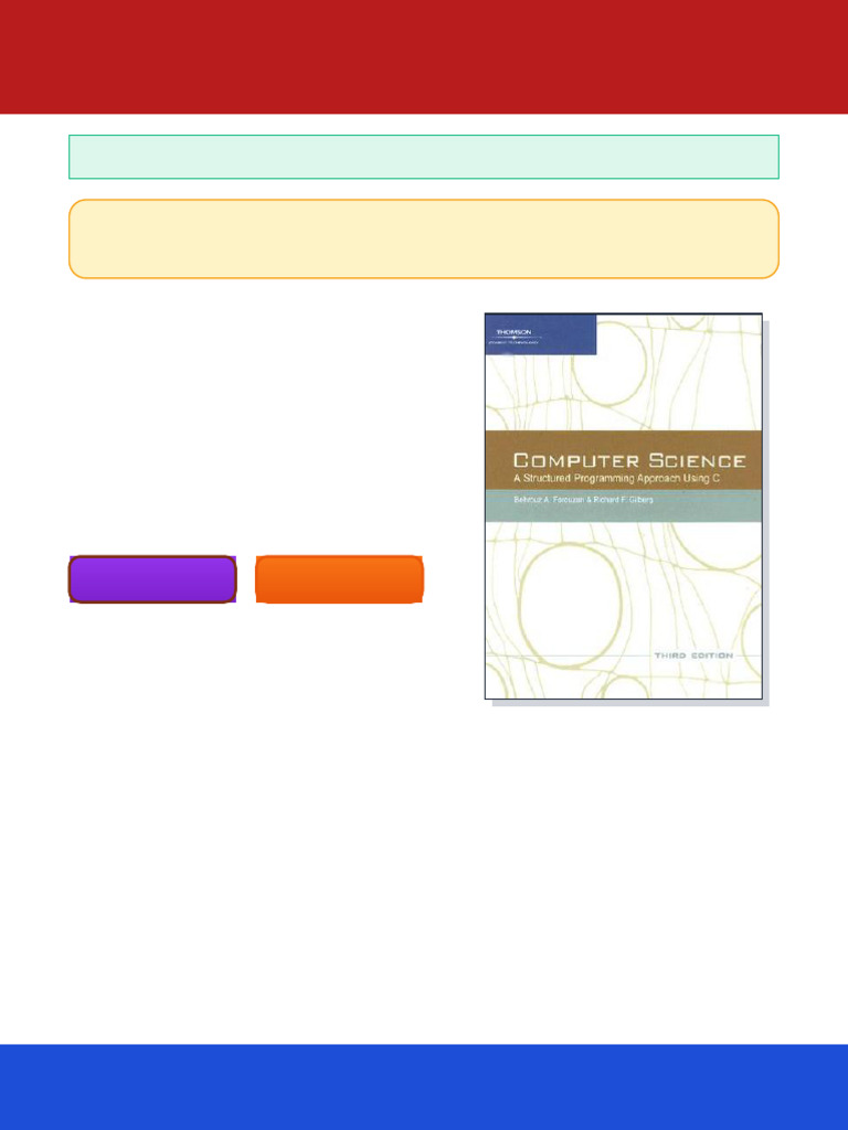 Computer Science A Structured Approach Using C Behrouz A. Forouzan ...
