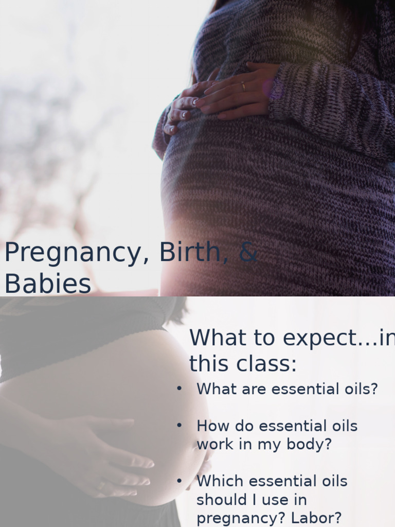 Essential Oils for Pregnancy & Newborns | PDF | Childbirth | Pregnancy