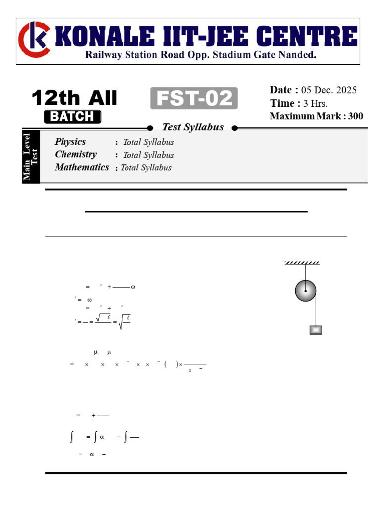 FST-02 Phase-1 Test Series Solution 05-12-25 | PDF | Chemistry ...