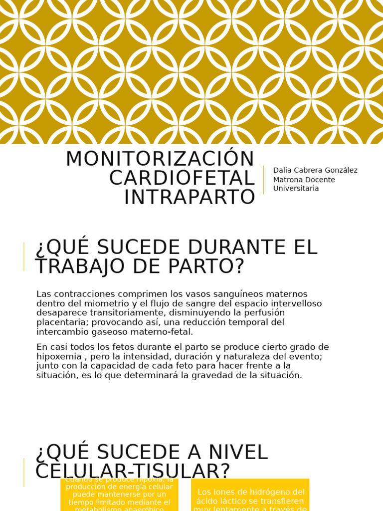 MonitorizaciÃ N Cardiofetal Intraparto | PDF | Contracción muscular | Parto