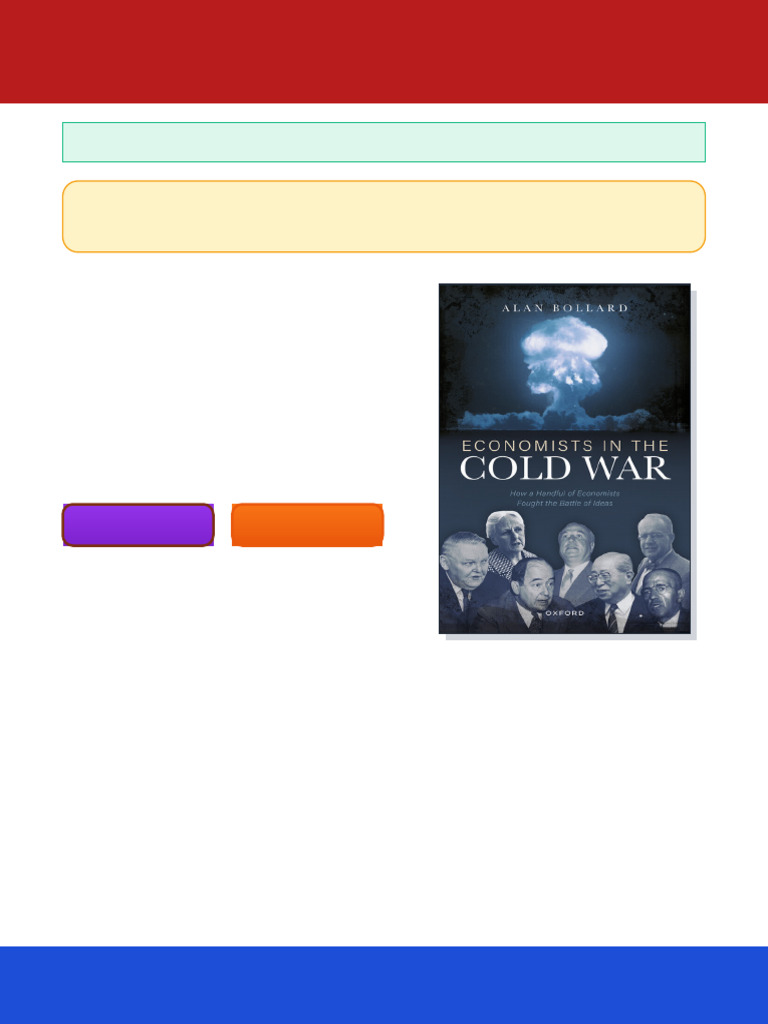 Economists in The Cold War. How A Handful of Economists Fought The ...