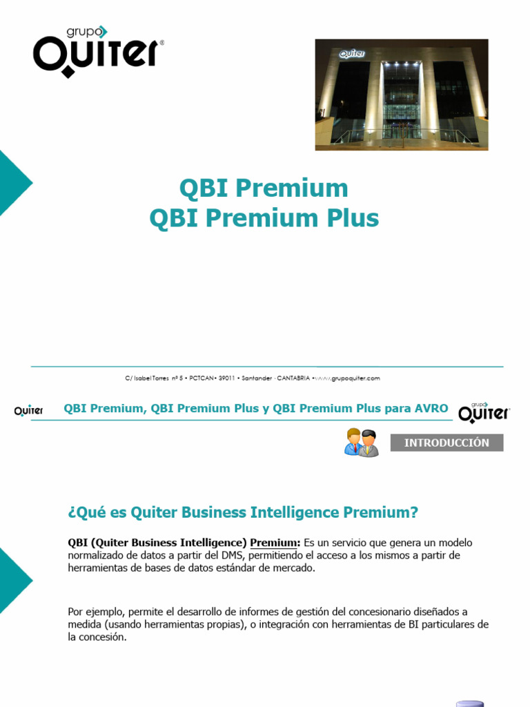 Ventajas de QBI Premium y Plus | PDF | Mi sql | Servidor SQL de Microsoft